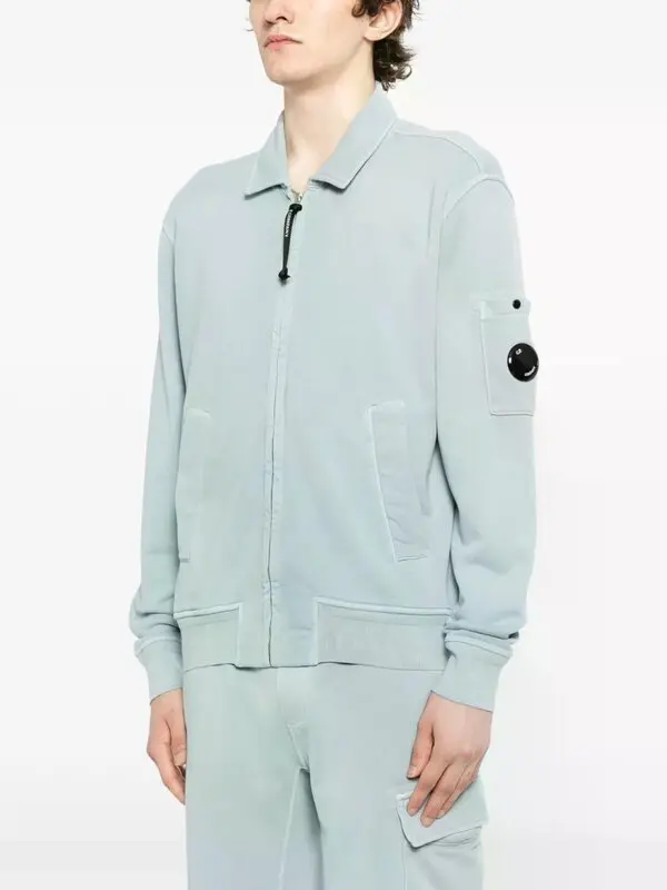C.P. COMPANY Diagonal Fleece Sweatshirt - Blue