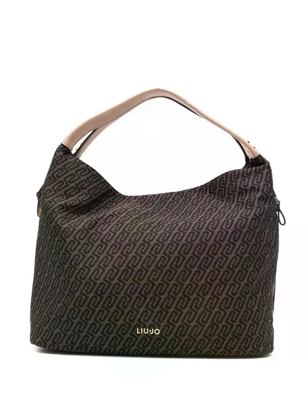 Liu Jo Monogram Patterned Large Tote Bag - Brown