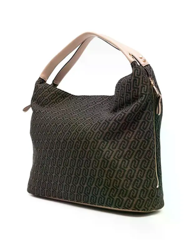 Liu Jo Monogram Patterned Large Tote Bag - Brown
