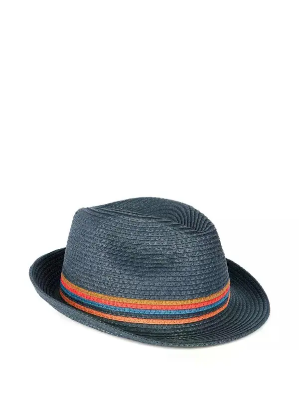 Paul Smith Striped Trim Hat - Blue