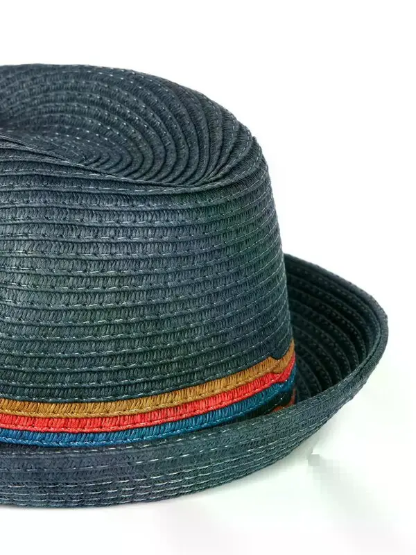 Paul Smith Striped Trim Hat - Blue