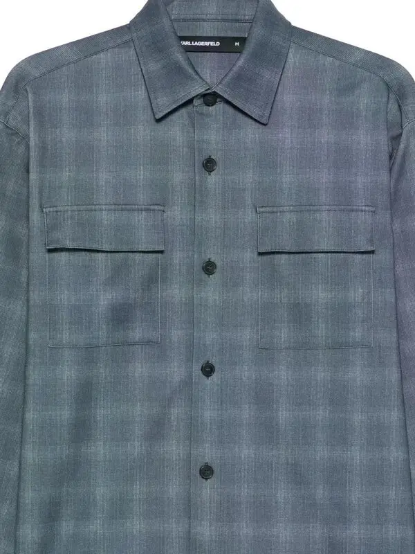 Karl Lagerfeld Pocket Checked Shirt
