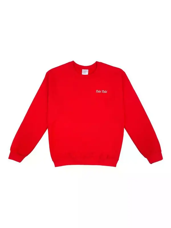 DOUBLE TROUBLE GANG Embroidered Crew-neck Sweatshirt