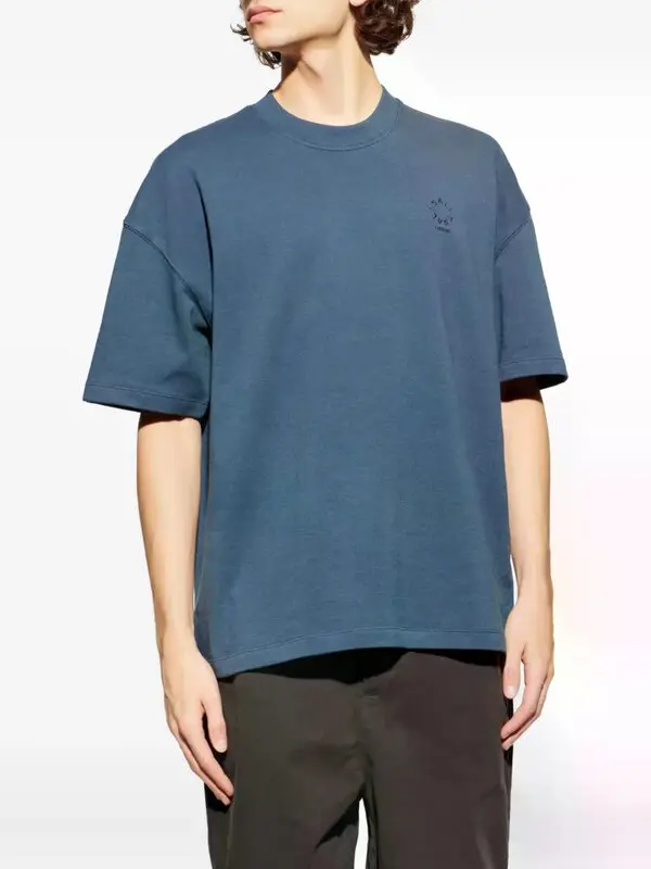 ALLSAINTS Haven Embroidered Logo-shirt - Blue