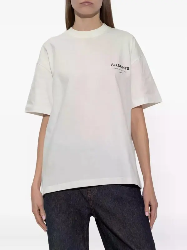 ALLSAINTS Logo Graphic Crew Neck Short Sleeve T-shirt - Neutrals