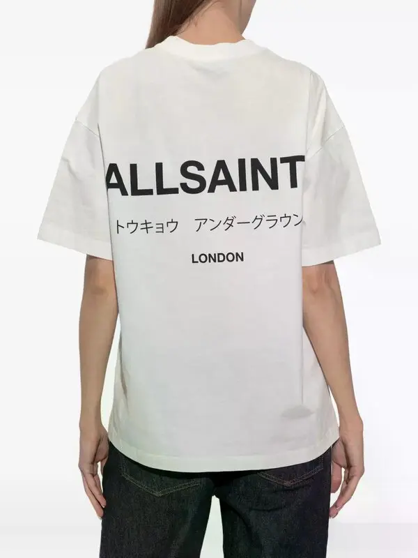 ALLSAINTS Logo Graphic Crew Neck Short Sleeve T-shirt - Neutrals