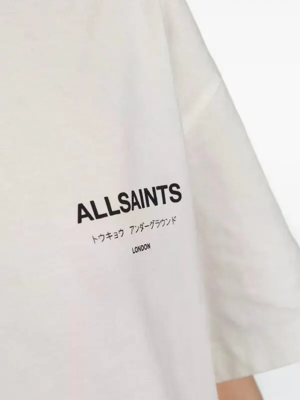 ALLSAINTS Logo Graphic Crew Neck Short Sleeve T-shirt - Neutrals