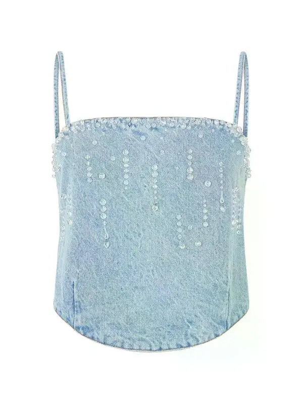 Giuseppe Di Morabito Beaded Sleeveless Top