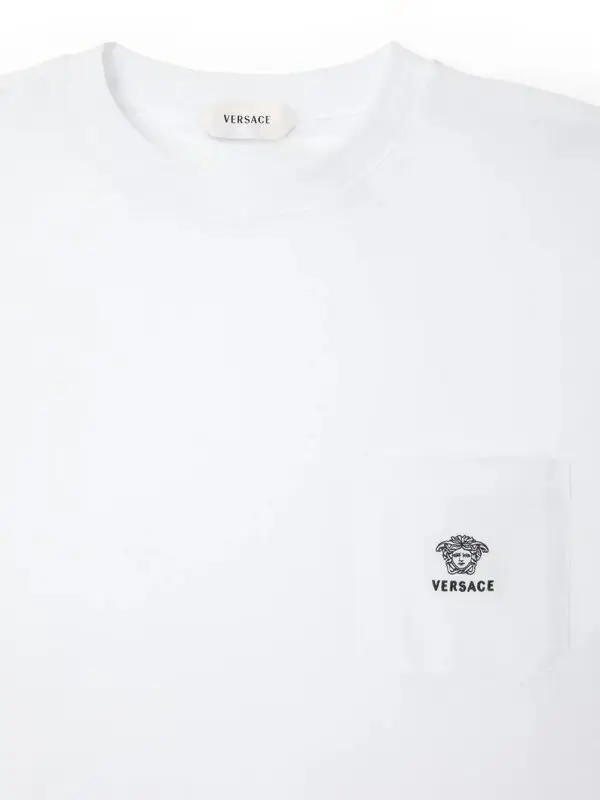Versace Embroidered Cotton-jersey T-shirt