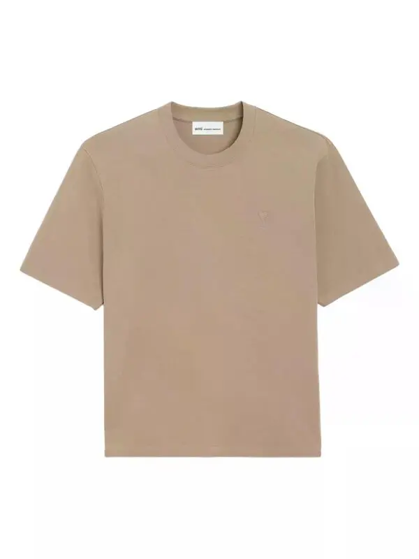 AMI Paris Cotton Embossed De Coeur T-shirt