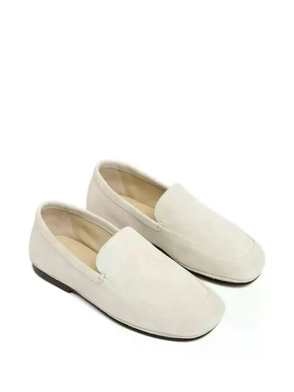 LEMAIRE Slip-on Suede Loafers - Neutrals