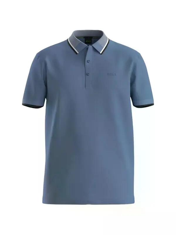 BOSS Button Polo Shirt - Blue