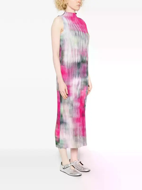 Issey Miyake Pleated Midi Dress