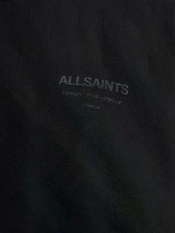 ALLSAINTS Xander Flocked-logo T-shirt - Black