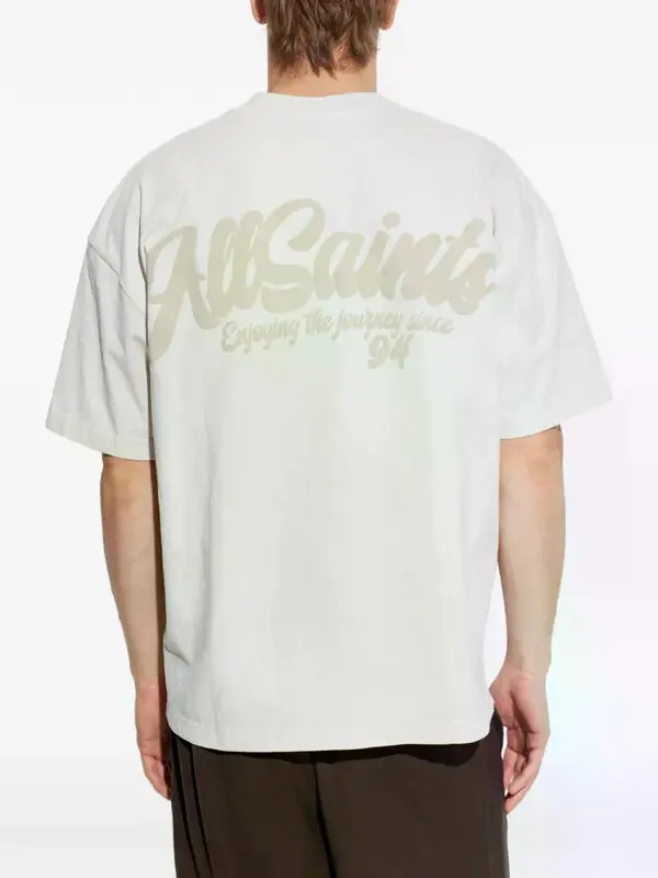 ALLSAINTS Odyssey Printed-logo T-shirt - Neutrals