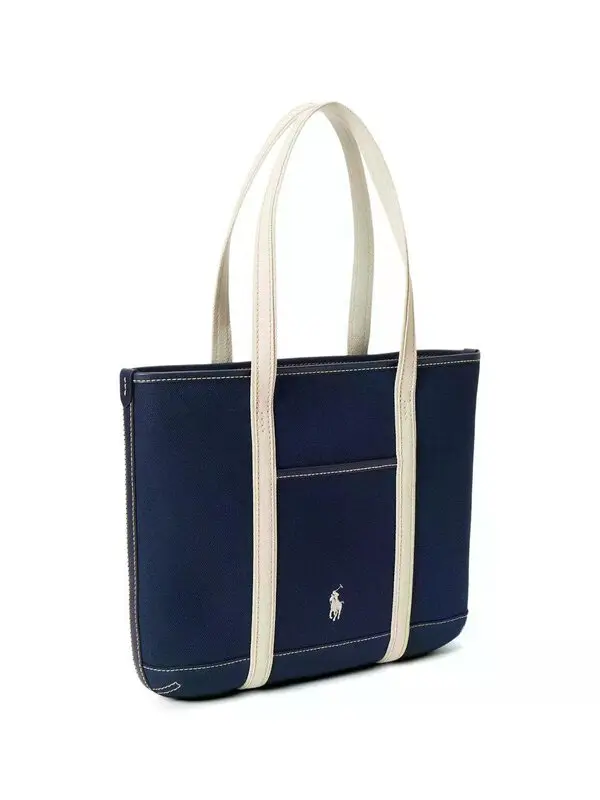 Polo Ralph Lauren Embroidered Logo Tote Bag - Blue