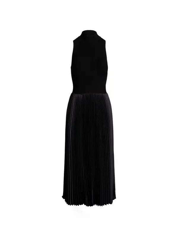 Polo Ralph Lauren Pleated Midi Dress - Black