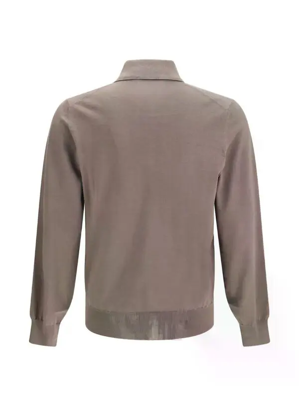 Brunello Cucinelli Long-sleeve Polo Shirt - Neutrals