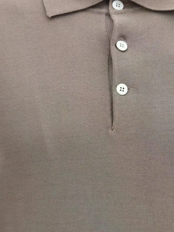 Brunello Cucinelli Long-sleeve Polo Shirt - Neutrals