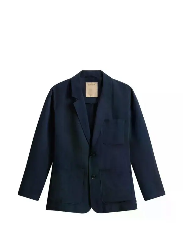 Woolrich Button Patch-pocket Blazer - Blue