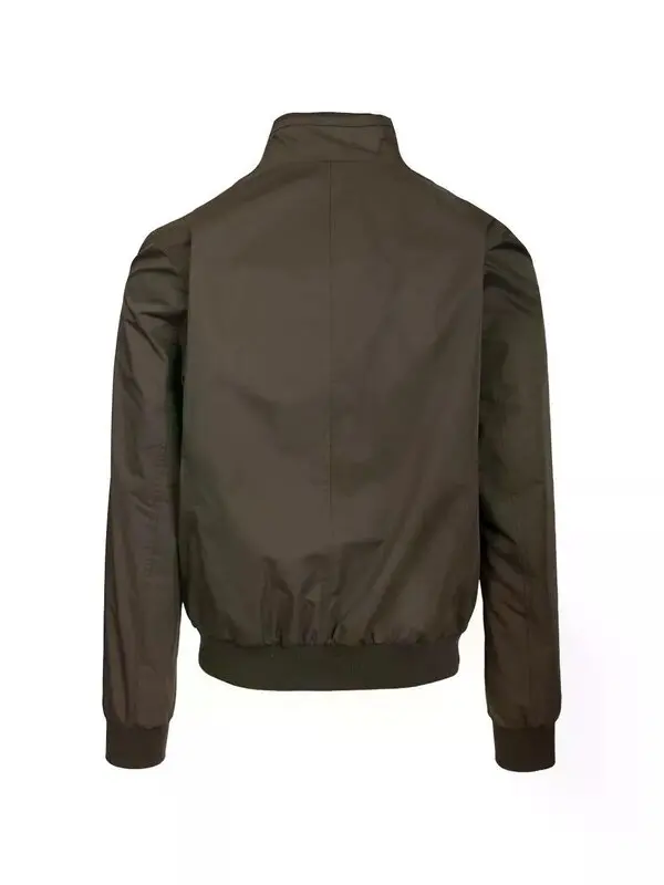 MOORER Zip-up Bomber Jacket - Brown