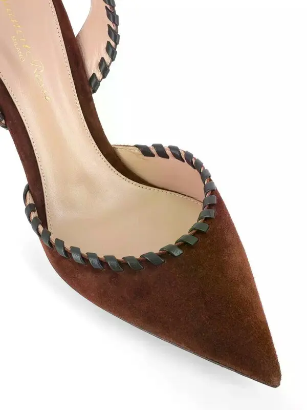 GIANVITO ROSSI Braided Suede Pumps
