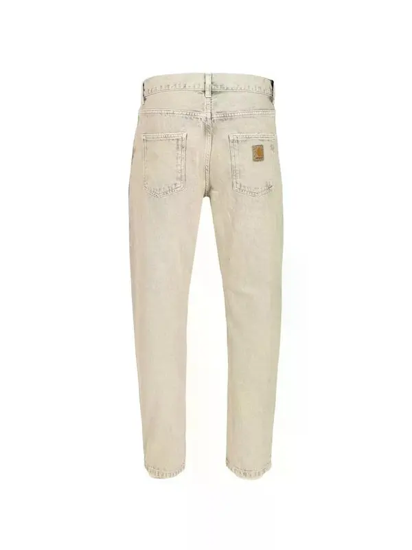 Carhartt Work In Progress Newel Jeans With Logo Patch
