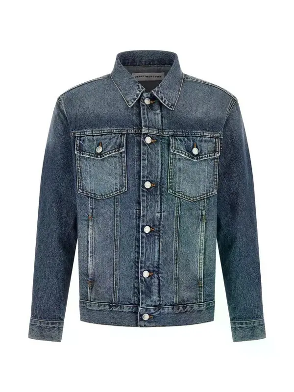DEPARTMENT 5 Stone Washed Contrast Stitching Jacket