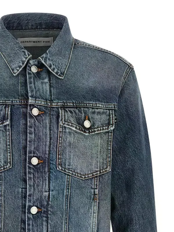 DEPARTMENT 5 Stone Washed Contrast Stitching Jacket