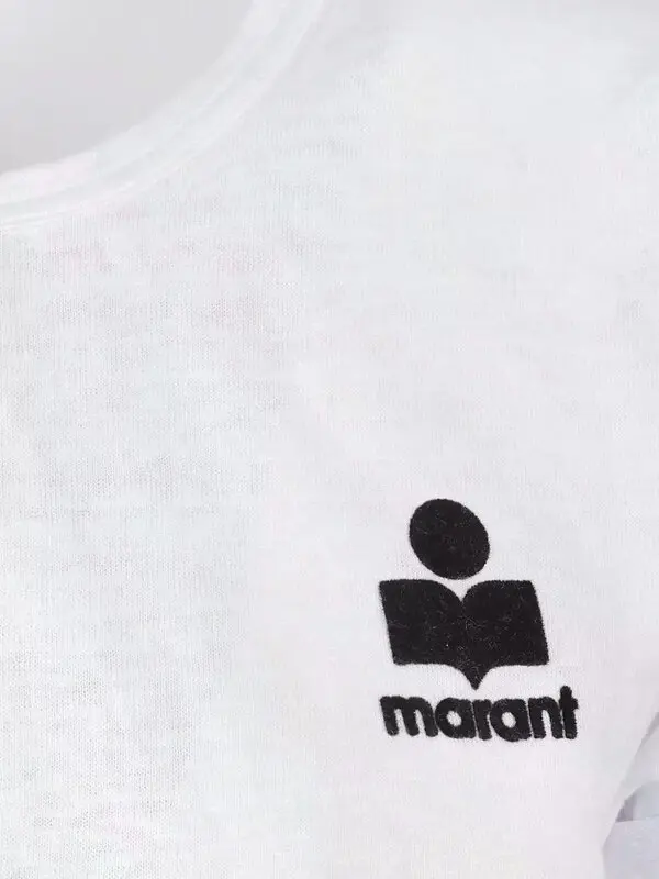 MARANT ETOILE Koldia Logo T-shirt - White