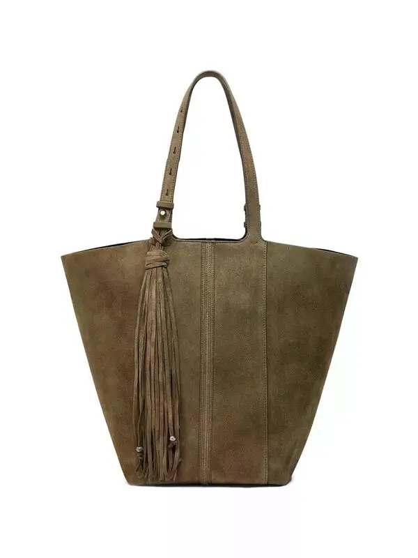 GOLDEN GOOSE Fringe Shoulder Bag - Brown