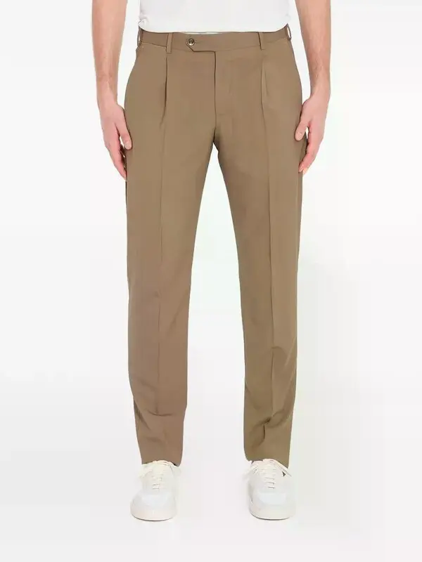 PT TORINO Pleated Virgin Wool Trousers