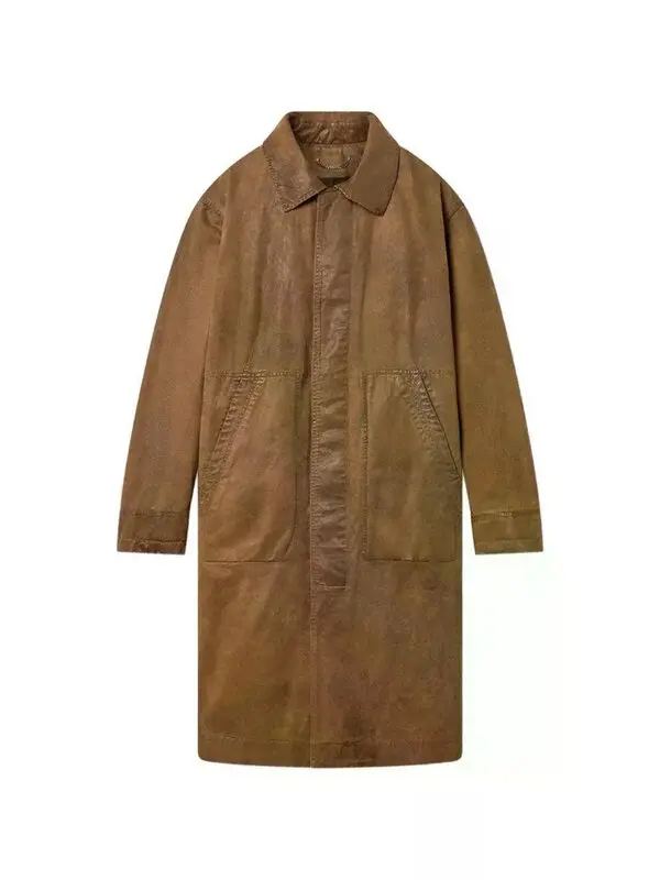 GOLDEN GOOSE Patch-pocket Trench Coat - Brown