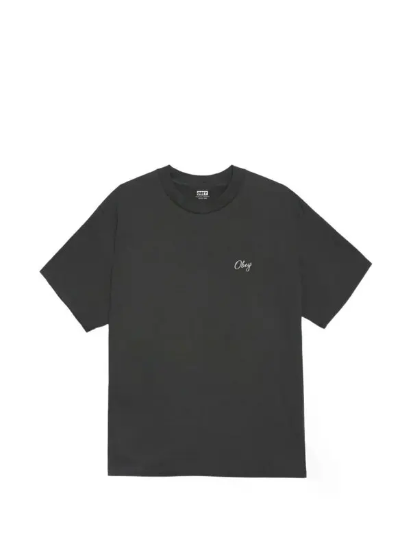 Obey Floral Print Crew Neck T-shirt