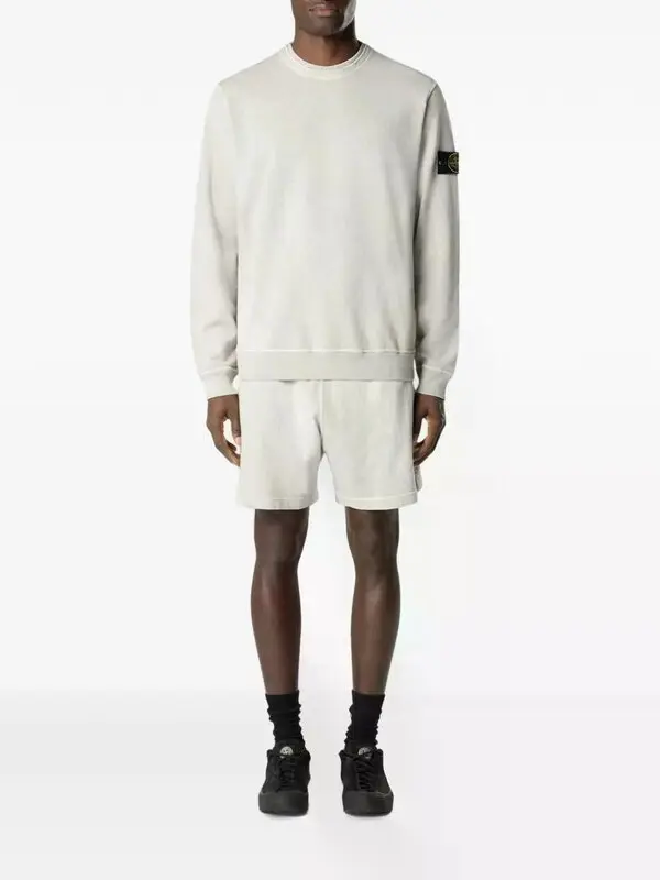 Stone Island Malfilé Fleece Sweatshirt - Grey