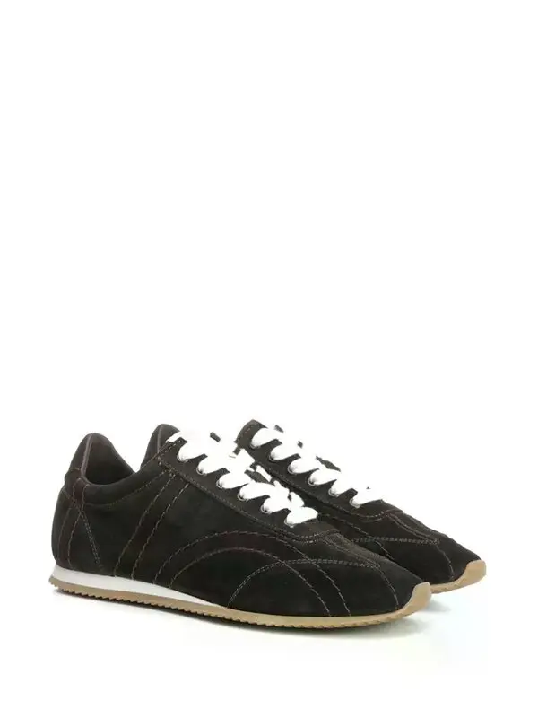 TOTEME Suede Lace-up Sneakers - Brown