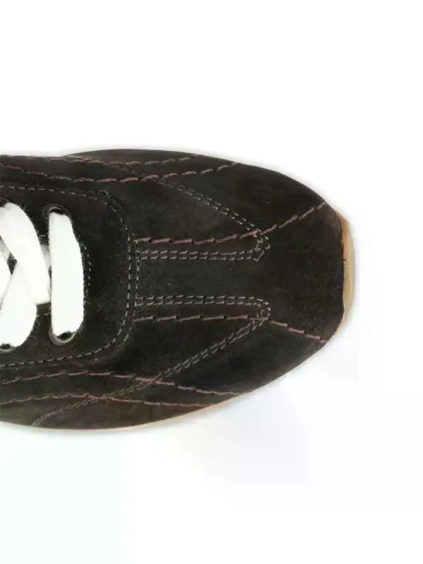 TOTEME Suede Lace-up Sneakers - Brown