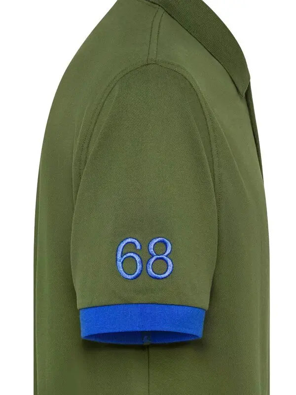 SUN 68 Embroidered-logo Polo Shirt - Green
