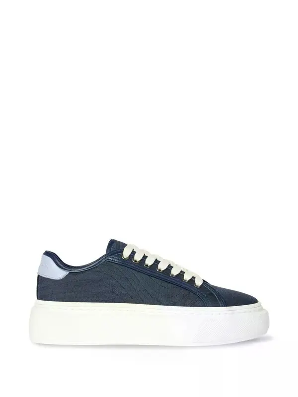 Paul Smith Swirl-effect Platform Sneakers - Blue
