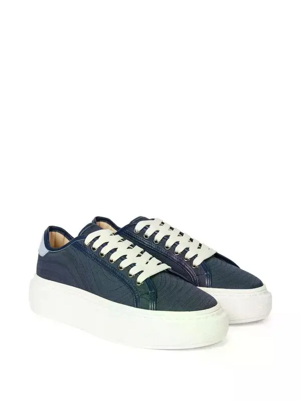 Paul Smith Swirl-effect Platform Sneakers - Blue