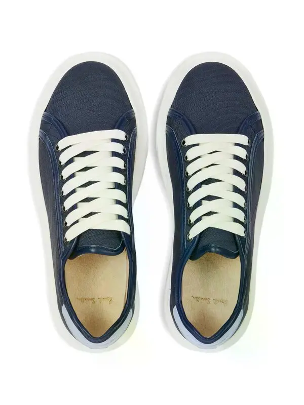 Paul Smith Swirl-effect Platform Sneakers - Blue