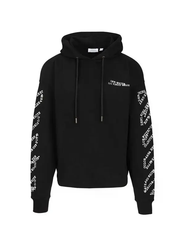 Off-White Logo-print Hoodie - Black