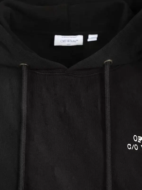 Off-White Logo-print Hoodie - Black