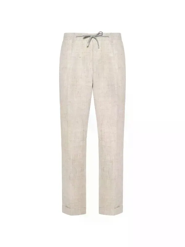 BARBA NAPOLI Drawstring Trousers - Neutrals