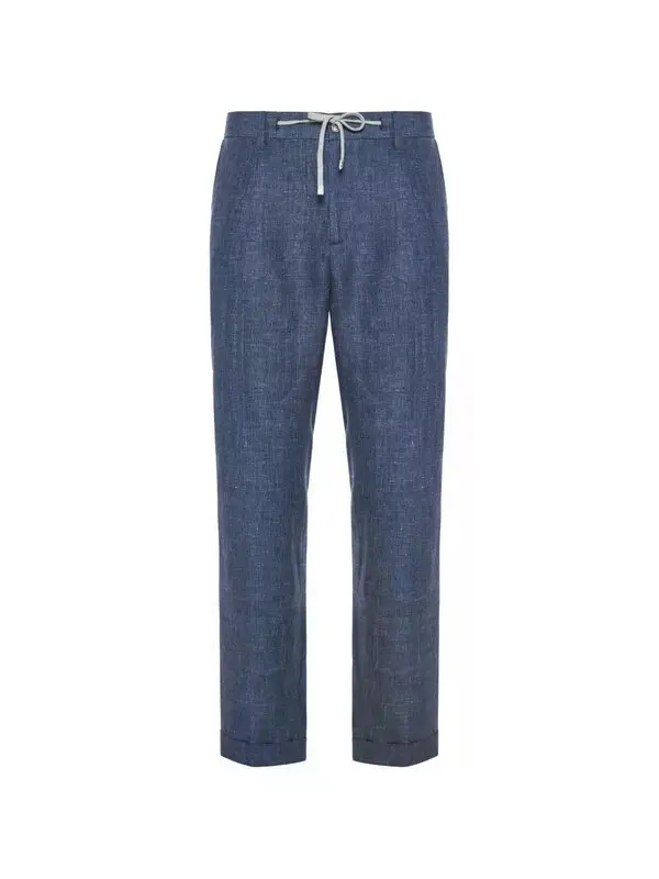 BARBA NAPOLI Drawstring Trousers - Blue