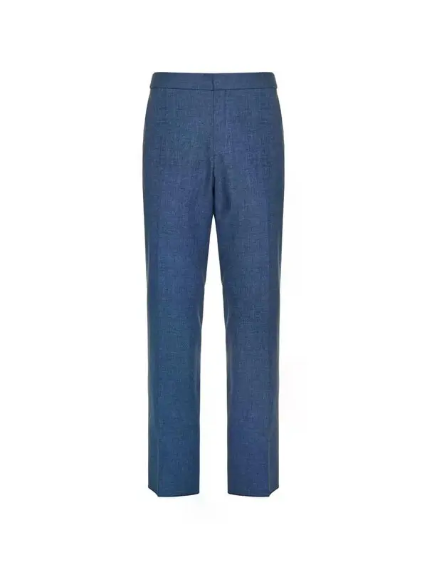 Zegna Buttoned Trousers - Blue