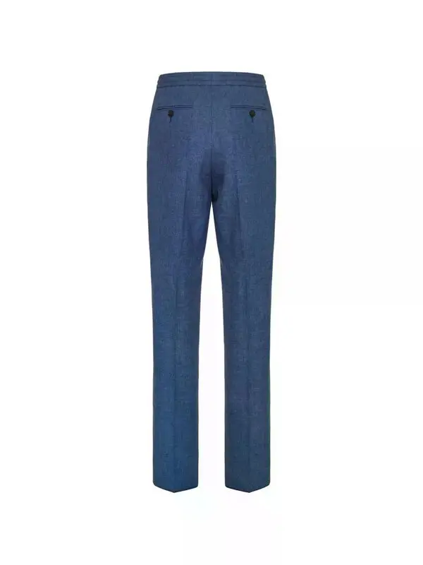 Zegna Buttoned Trousers - Blue