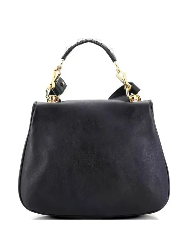 Gucci Web Blondie Flap Bag Leather Medium Shoulder Bag