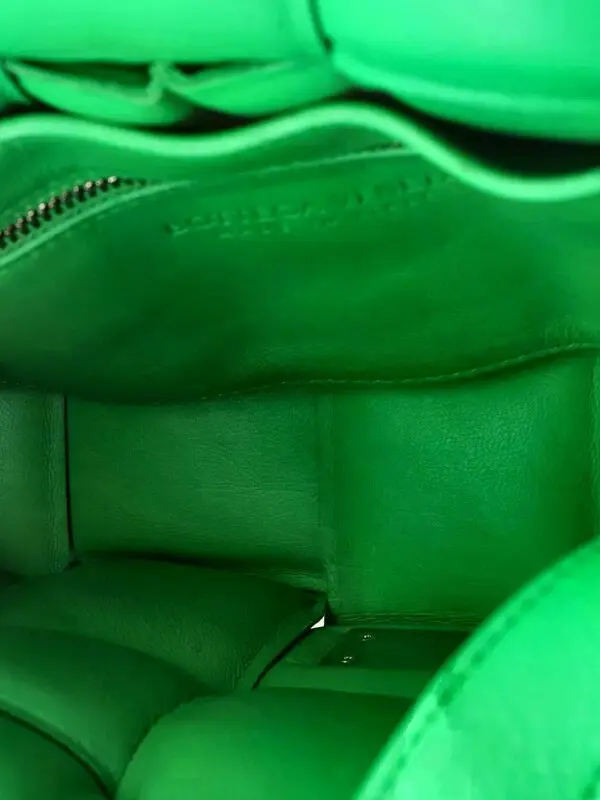 Bottega Veneta Cassette Padded Maxi Intrecciato Leather Crossbody Bag - Green