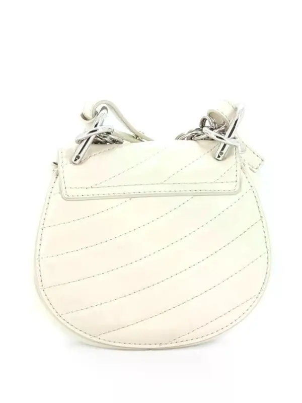Chloé Drew Bijou Quilted Leather Nano Crossbody Bag - Neutrals